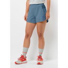 Jack Wolfskin Damen Shorts "PRELIGHT 2IN1 SHORTS W", blau, Gr. XL, 1. OBERSTOFF: 84% POLYAMID, 16% ELASTHAN; 2. OBERSTOFF: 85% POLYAMID, 15%