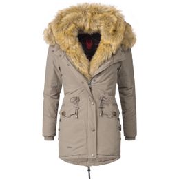 Navahoo Damen Wintermantel "Sweety", gr&uuml;n, Gr. XS, Obermaterial: 60% Polyester, 40% Baumwolle; Futter: 100% Polyester; Wattierung: 100% Polyester;
