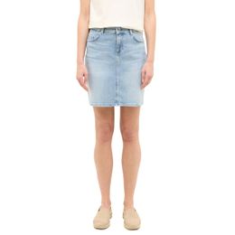 Mustang Damen Jeansrock "Damen Style Beatrice Skirt", blau, Gr. 29, unifarben, Denim/Jeans, 98% Baumwolle, 2% Elasthan, R&ouml;cke