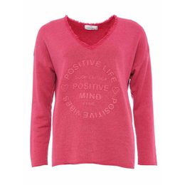 Zwillingsherz Damen Sweatshirt, lila, Gr. LXL, unifarben, Sweatware, Obermaterial: 70% Baumwolle, 30% Polyacryl, Sweatshirts, ausgefranster