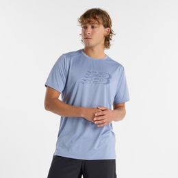 New Balance Herren Laufshirt "Sport Essentials Printed Run T-Shirt"dusk shower, Gr. XXL, Obermaterial: 100% Polyester, Shirts