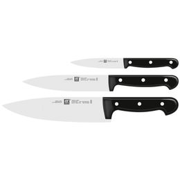 Zwilling Messer-Set "TWIN Chef 2", schwarz, Kochmesser-Sets, Sonderschmelze, Ergonomisch, Robust, Langlebig