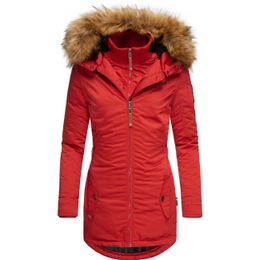 Marikoo Damen Wintermantel "Sanakoo", rot, Gr. XS, Oberstoff: 100% Polyester; Futter: 100% Polyester; Wattierung: 100% Polyester; &Auml;rmelfutter: 100%
