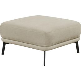 Sch&ouml;ner Wohnen Kollektion Hocker, B:80cm H:45cm T:80cm, beige, SCH&Ouml;NER WOHNEN-KOLLEKTION, 96% Polyester, 4% Polyacryl, Wohnzimmer, Hocker, "Pearl - 5 Jahre