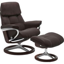 Relaxsessel stressless, B:88cm H:101cm T:78cm, braun, Leder BATICK: BATICK ist ein leicht korrigiertes, durchgef&auml;rbtes und genarbtes M&ouml;belleder, bei