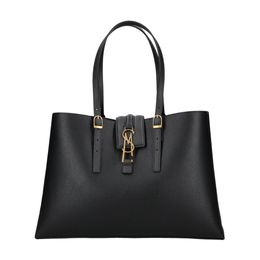 Steve Madden Damen Henkeltasche "Steve Madden Taschen Lederimitat"schwarz, gold, Lederimitat, Taschen