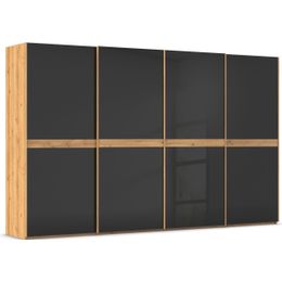 Schwebet&uuml;renschrank Rauch, B:360cm H:223cm T:68cm, schwarz, Holzwerkstoff, Schr&auml;nke, "Kleiderschrank Schrank Garderobe Schlafzimmerschrank