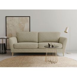 3-Sitzer Home Affaire, B:206cm H:88cm T:90cm, braun, Webstoff (100% Polyester);Struktur fein (58% Polyester, 22% Polypropylen);Filzoptik (100%