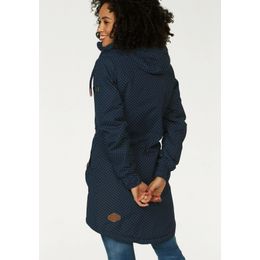 alife and kickin ALIFE & KICKIN Damen Outdoorjacke "CHARLOTTEAKB", blau, Gr. L, bedruckt, gepunktet, Web, Obermaterial: 65% Polyester, 35% Baumwolle. Futter: 100%