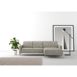 Sit & More Ecksofa SIT & MORE, B:251cm H:84cm T:163cm, grau, Wohnzimmer, Sofas, "Bailando L-Form", wahlweise mit Kopfteilverstellung und Vorziehsitz, motorisch