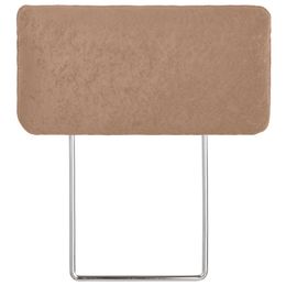 Kopfst&uuml;tze Home Affaire, B:50cm H:25cm T:10cm, braun, Luxus-Microfaser (100% Polyester), Luxus-Microfaser Lederoptik (100% Polyester), Struktur weich