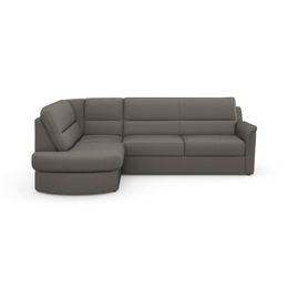 Sit & More Ecksofa SIT & MORE, B:243cm H:87cm T:175cm, braun, Wohnzimmer, Sofas, "Panini L-Form", wahlweise mit Bettfunktion und Bettkasten