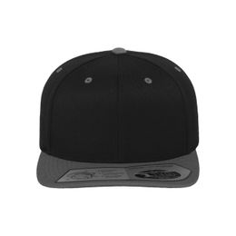 Flexfit Herren Flex Cap "Flexfit Unisex 110 Fitted Snapback"schwarz, grau, unifarben, 83% Polyacryl, 15% Wolle, 2% Elasthan, Caps