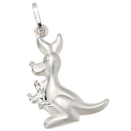 Jobo M&auml;dchen Kettenanh&auml;nger "Anh&auml;nger Kinderanh&auml;nger K&auml;nguru 21 mm", Silber 925 (Sterlingsilber)silber 925, Silber 925 (Sterlingsilber),