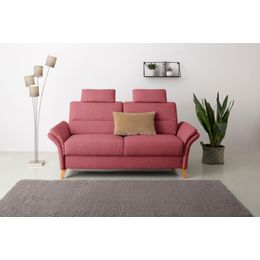 3-Sitzer Home Affaire, B:186cm H:90cm T:89cm, lila, 100% Polyester, Sofas, "Westerland", Federkern-Polsterung. wahlweise mit Armlehnfunktion