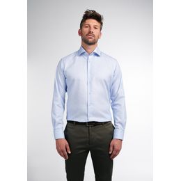 Eterna Herren Langarmhemd "MODERN FIT", blau, Gr. 38, 100% Baumwolle, Hemden, NON IRON (b&uuml;gelfrei)
