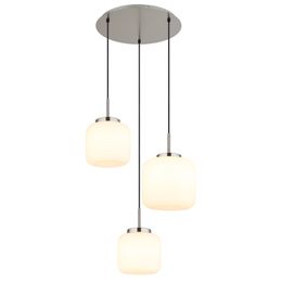 Globo LIGHTING H&auml;ngeleuchte "KLADORA", &Oslash; 52,5cm H: 130cm, 1 Stk.nickel matt, Wohnzimmer, Leuchten, H&auml;ngelampe Esszimmer-Leuchte Esstischleuchte