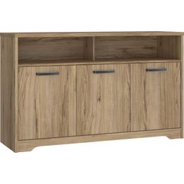 Sideboard FORTE, B:139,2cm H:85,2cm T:42cm, braun, Spanplatte, Wohnzimmer, Sideboards, "Joadakis"