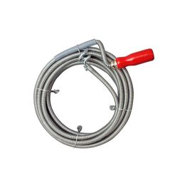 CORNAT Rohrreinigungsspirale, L:10cm, grau, Rohrreinigungswerkzeuge, Mit Kurbel und Kralle