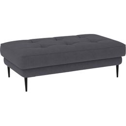 Hocker Trendmanufaktur, B:125cm H:42cm T:72cm, grau, 92% Polyester, 8% Nylom, Wohnzimmer, Hocker, "Luzi, Polsterhocker, moderner Fu&szlig;hocker", passend
