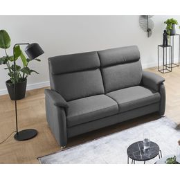 2-Sitzer Home Affaire, B:156cm H:107cm T:97cm, grau, Sofas, "Turin auch mit Easy care-Bezug: leicht mit Wasser zu reinigen", mit hochwertigem