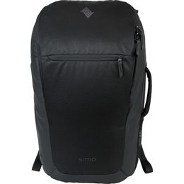 Nitro Freizeitrucksack "Nikuro Traveler", schwarz, Nylon, Polyester, Polyethylen, Rucks&auml;cke, Reisetasche, Travel Bag, Alltagsrucksack, Daypack