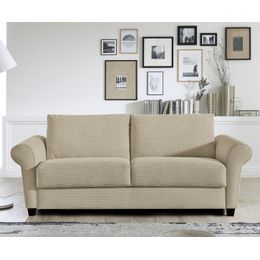Schlafsofa Bali, B:211cm, beige, 92% Polyester, 8% Polyacryl, Jugendzimmer, Sofas, "ELISA Dauerschl&auml;fer in 140 und 160er Breite", komfortabler