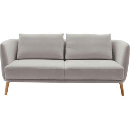 Sch&ouml;ner Wohnen Kollektion 2,5-Sitzer, B:190cm H:71cm T:91cm, silber, SCH&Ouml;NER WOHNEN-KOLLEKTION, 96% Polyester, 4% Polyacryl, Sofas, "Pearl - 5 Jahre Hersteller-Garantie, auch