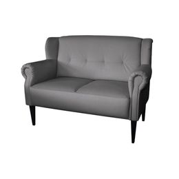 2-Sitzer Home Affaire, B:142cm H:101cm T:73cm, grau, Luxus-Microfaser aus 100% Polyester;Softlux-Kunstleder, Sofas, "Moro", mit Federkern