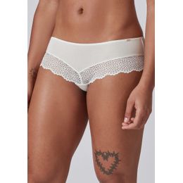 Skiny Damen Panty "Bamboo Lace", Gr. 40, wei&szlig;, Obermaterial: 95% Viskose, 5% Elasthan. Einsatz: 87% Polyamid, 13% Elasthan, unifarben, Unterhosen,