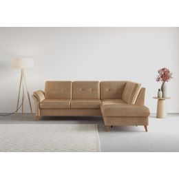 Sit & More Ecksofa SIT & MORE, B:250cm H:90cm T:226cm, braun, Wohnzimmer, Sofas, "G&ouml;teborg", inkl. Sitztiefenverstellung, wahlweise mit Bettfunktion & Bettkasten