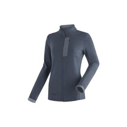 Maier Sports Damen Funktionsshirt "Skutvik W", blau, Gr. 38, 40% Wolle, 35% Polyamid, 25% Polypropylen, Shirts, Midlayer-Jacke f&uuml;r Damen, ideal f&uuml;r