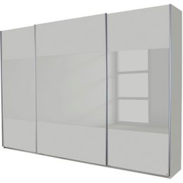Schwebet&uuml;renschrank Rauch, B:315cm H:230cm T:62cm, grau, Holzwerkstoff, Schr&auml;nke, "Quadra Bestseller Schlafzimmerschrank in vielen Breiten",