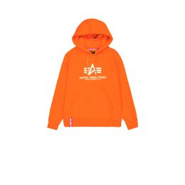 Herren Hoodie "Basic Hoodie BL", orange, Gr. S, Alpha Industries, Obermaterial: 80% Baumwolle, 20% Polyester, Sweatshirts
