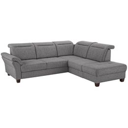 Ecksofa Home Affaire, B:260cm H:104cm T:235cm, grau, Luxus-Microfaser Lederoptik (100% Polyester);Struktur (100% Polyester);Luxus-Microfaser ALTARA