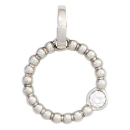 Jobo Damen Kettenanh&auml;nger "Platinanh&auml;nger rund 12 mm", SI = kleine Einschl&uuml;sse, Diamanten Platin 950platin 950, Diamanten, Platin 950,