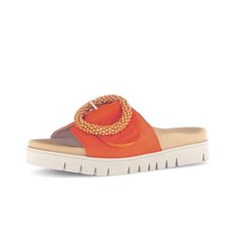 Gabor Damen Pantolette "Pantolette", Gr. 44orange, Schuhe