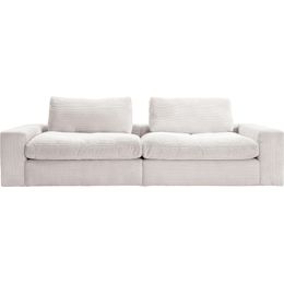 Big-Sofa Alina, B:296cm T:98cm, grau, Cord GCT (92% Polyester, 8% Nylon), Sofas, "Sandy", 296 cm breit und 98 cm tief, in modernem Cordstoff