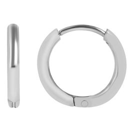 Adelia&acute;s Klappcreolen ADELIA&acute;S "Unisex Ohrringe &ndash; Klappcreole aus Edelstahl", Damen, Gr. Unisex, Edelstahl, silber, Ohrringe Klappcreolen, Zum Verschenken &ndash; passend f&uuml;r viele Anl&auml;sse
