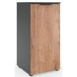 Kommode wimex, B:41cm H:92cm T:41cm, schwarz, Spanplatte, Sideboards, "Level by fresh to go", 1-t&uuml;rig mit soft-close Funktion, 41cm breit, 92cm hoch