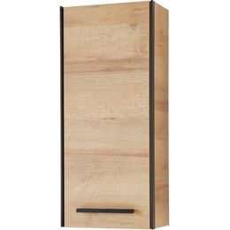 H&auml;ngeschrank SAPHIR, B:30cm H:70cm T:20cm, braun, Badezimmer, Schr&auml;nke, "Quickset 395 Wand-Badschrank 30 cm breit mit 1 T&uuml;r und 2 Einlegeb&ouml;den",