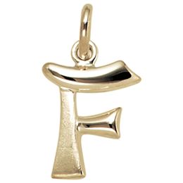 Buchstabenanh&auml;nger Jobo "Anh&auml;nger Buchstabe", gelbgold 375, Schmuckanh&auml;nger, Damen, F, Gelbgold 375, 375 Gold