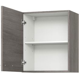 H&auml;ngeschrank KOCHSTATION, B:50cm H:60cm T:35cm, grau, K&uuml;che, Schr&auml;nke, "KS-Trea O50-60", inklusive Einlegeboden, Breite 50 cm, H&ouml;he 60 cm