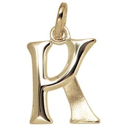 Buchstabenanh&auml;nger Jobo "Anh&auml;nger Buchstabe", gelbgold 375, Schmuckanh&auml;nger, Damen, K, Gelbgold 375, 375 Gold