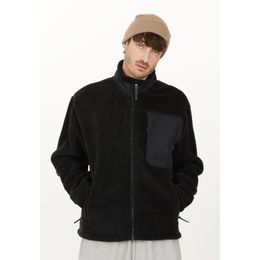 SOS Herren Fleecejacke "La Grave", schwarz, Gr. S, mehrfarbig, 100% Polyester, Jacken, mit praktischer Brusttasche