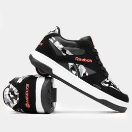Heelys M&auml;dchen Sneaker "REEBOK BB4500 LOW", Gr. 33, schwarz-wei&szlig;, Synthetik, Schuhe, mit Rollen