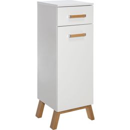 Midischrank Schildmeyer, B:32,5cm H:103cm T:35cmwei&szlig;, Badezimmer, Schr&auml;nke, "Venlo"