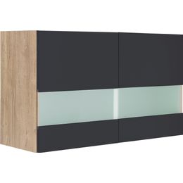 Glash&auml;ngeschrank Optifit, B:100cm H:57,6cm T:34,6cm, schwarz, K&uuml;che, Schr&auml;nke, "Roth", Breite 100 cm