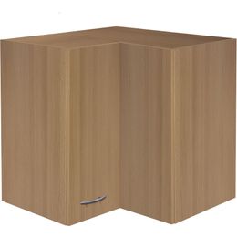 Eckh&auml;ngeschrank Flex-Well, B:60cm H:54,8cm T:32cm, braun, Holzwerkstoff, K&uuml;che, Schr&auml;nke, "Nano", (B x H x T) 60/60 x 54,8 x 32 cm