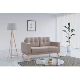 Sit & More 2-Sitzer SIT & MORE, B:165cm H:90cm T:97cm, grau, 100% PES, Sofas, "Lavida"